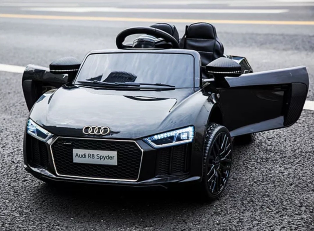 Instock - Black Audi R8 Spyder Kids Electric Car, Babies & Kids, Babies ...