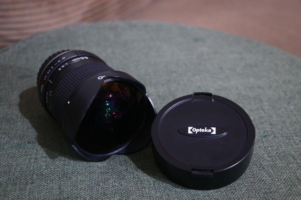 Opteka Fish eye lens, Photography, Lens & Kits on Carousell