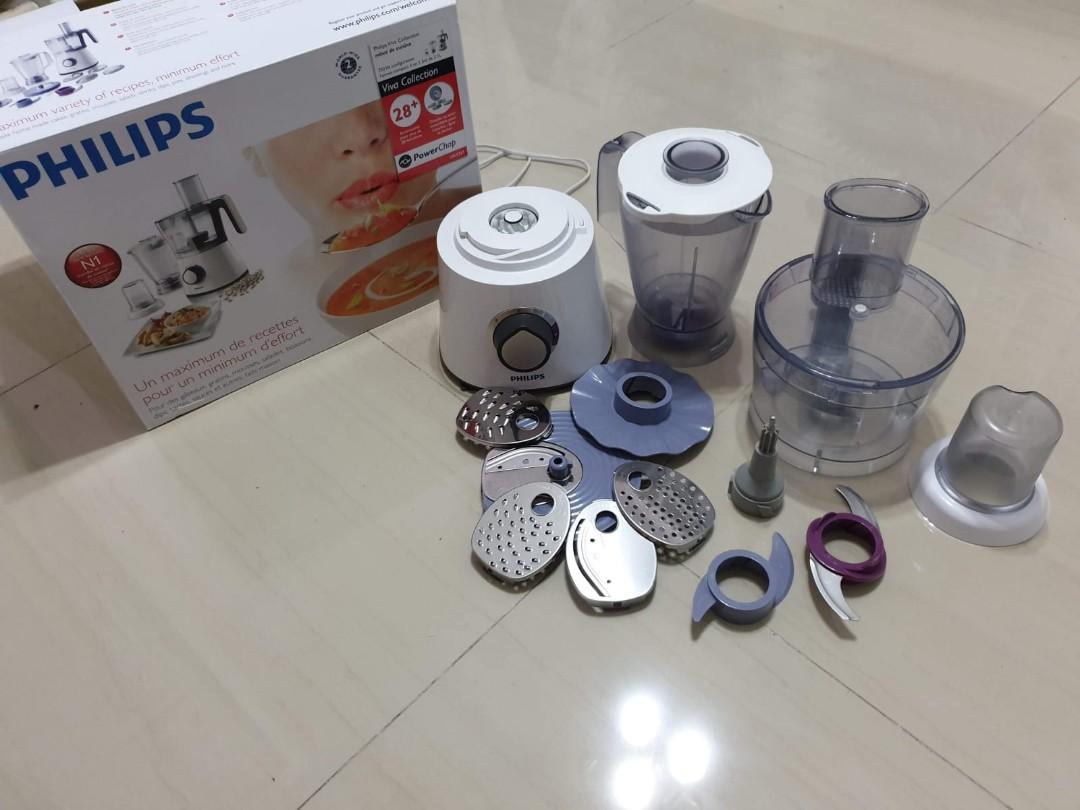Philips 750W food processor. -Blender, mixer, grinder, slicer, kneeder ...