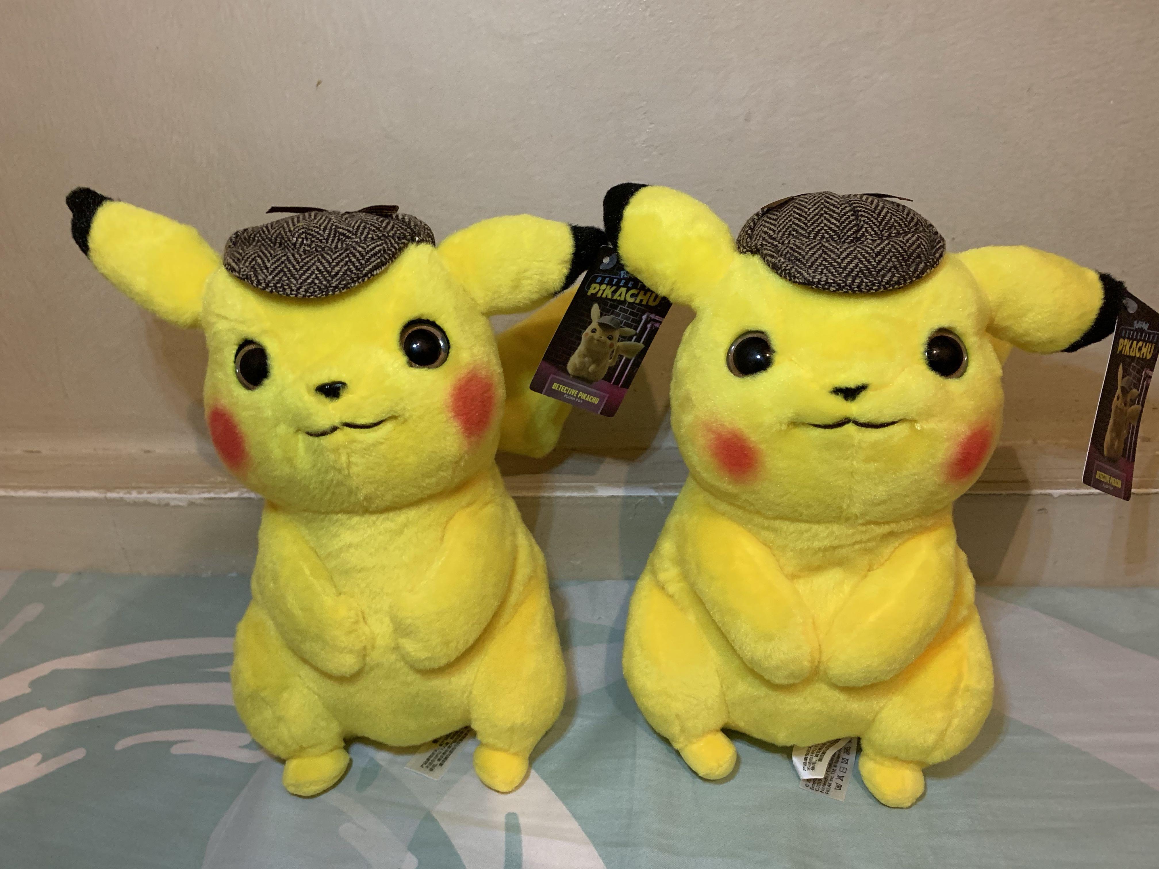 Pikachu Detective Plush Toy ($14 each) Around 15x14x26cm, Hobbies ...