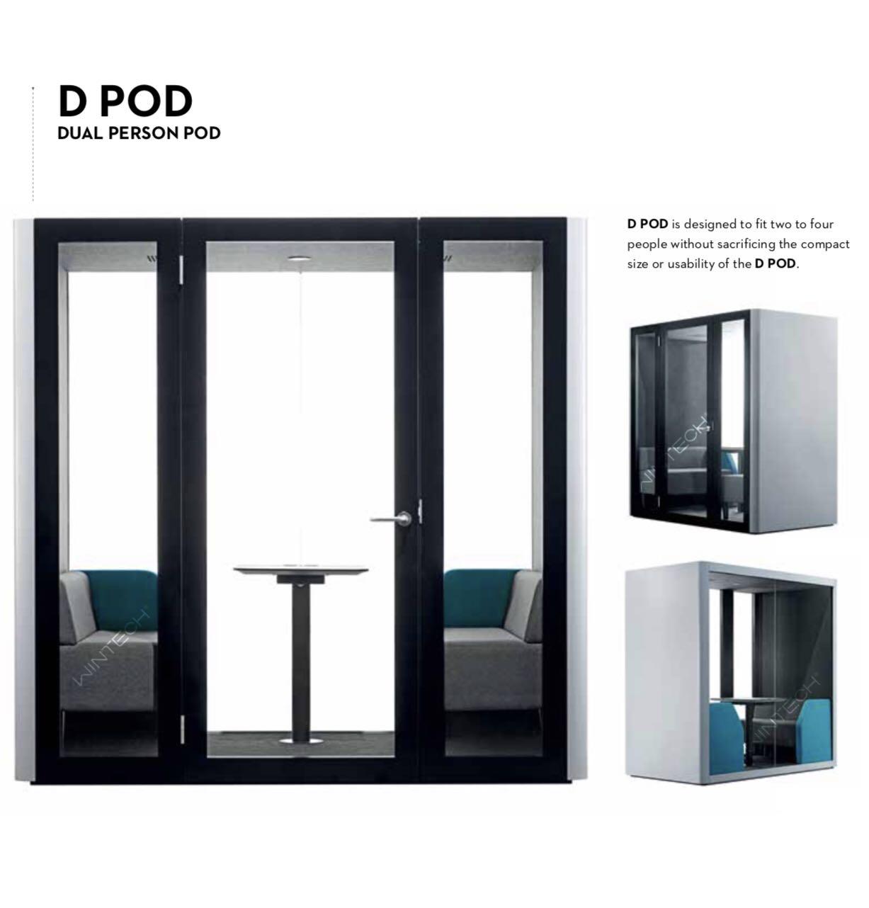 Private Discussion Phone Booth Meeting Pod, Furniture & Home Living ...