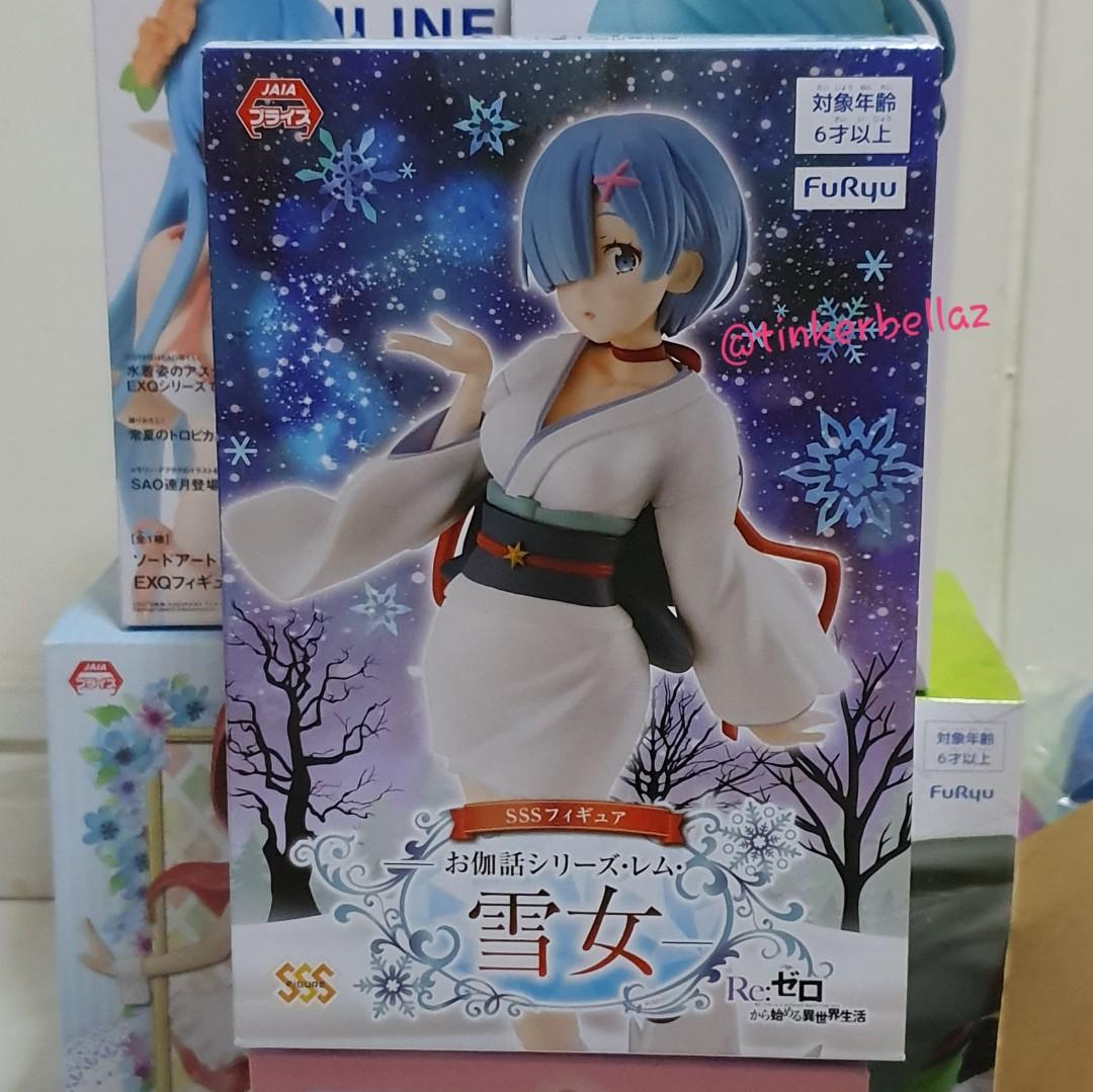 Re:Zero Rem figure Rem Snow Woman Rem Yuki Ona, Hobbies & Toys, Toys ...