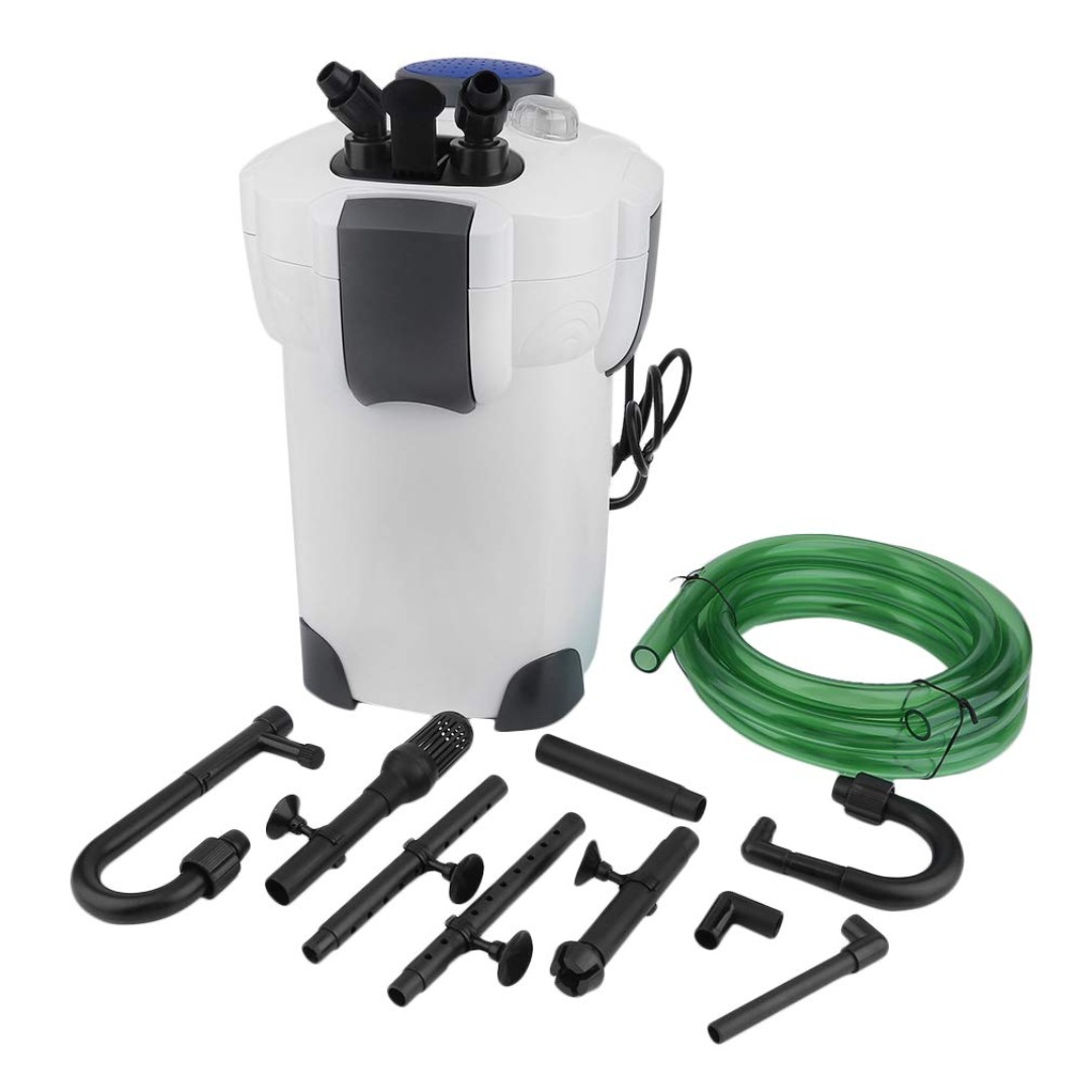 Sunsun HW-303B Canister Aquarium Filter w/ 9 W UV 1400 LPH, Pet ...