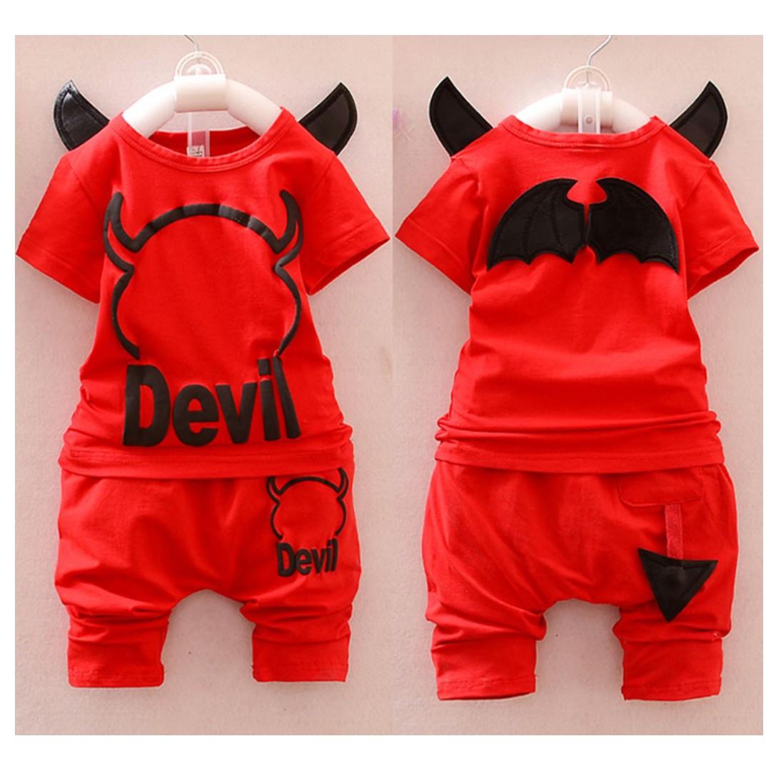 Super Cute Body Cloth (Devil set), Babies & Kids, Babies & Kids Fashion ...