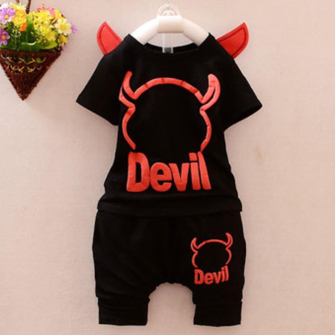 Super Cute Body Cloth (Devil set), Babies & Kids, Babies & Kids Fashion ...