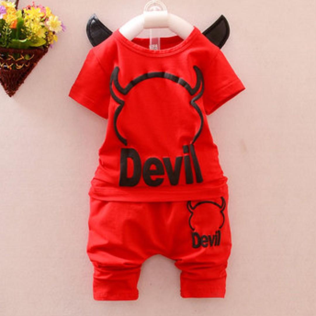 Super Cute Body Cloth (Devil set), Babies & Kids, Babies & Kids Fashion ...