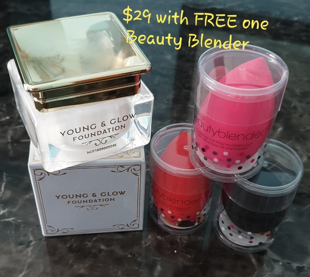 YOUNG & GLOW FOUNDATION, Health & Beauty, Makeup on Carousell