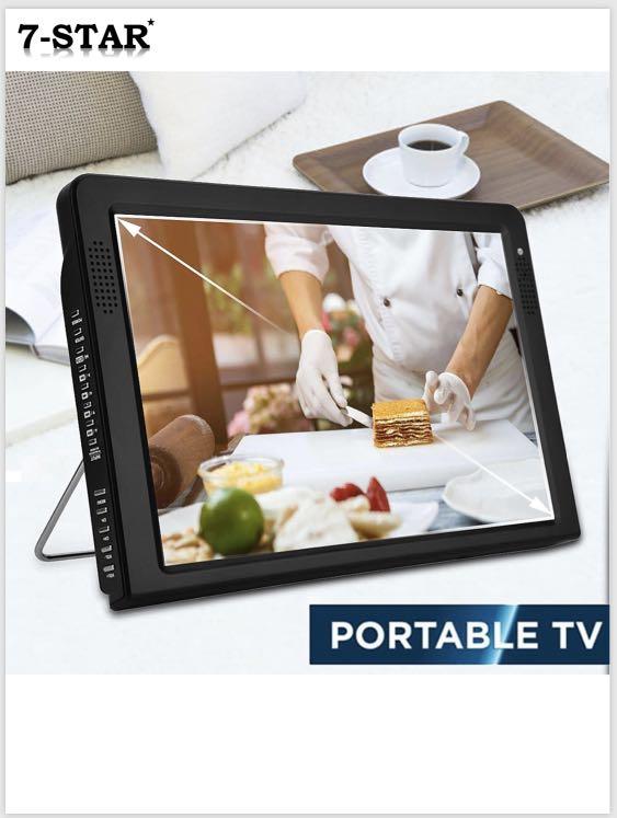 7-STAR* 12” Portable Digital TV with 12V Car Charger [Features:Built in ...