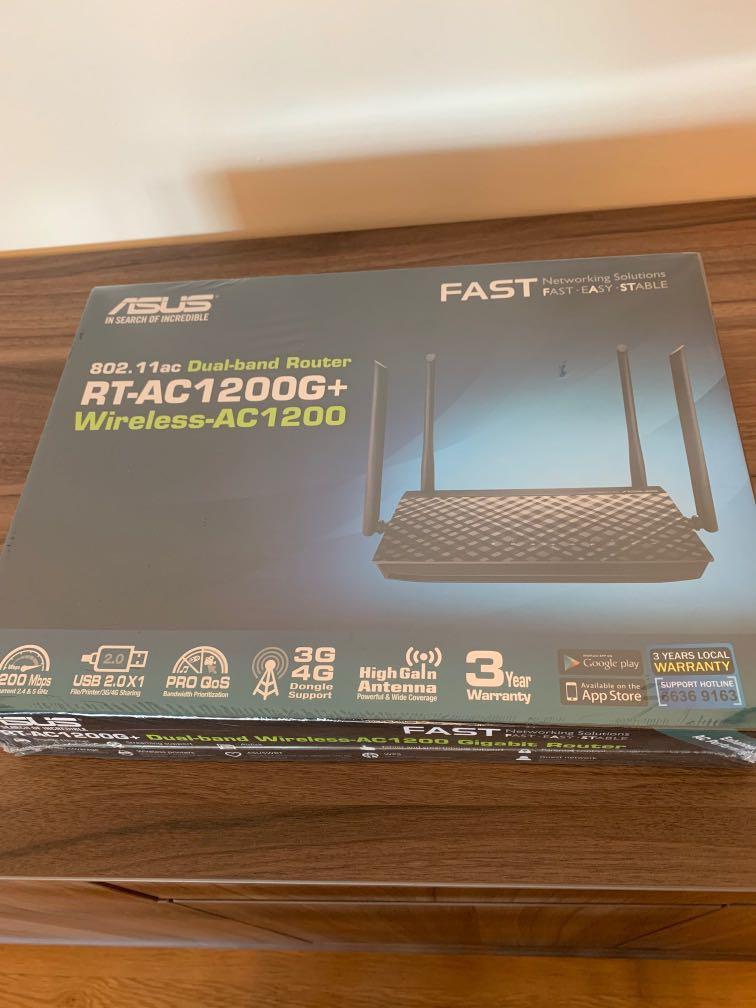 ASUS RT-AC1200+ Dual-band Router, Computers & Tech, Parts & Accessories ...