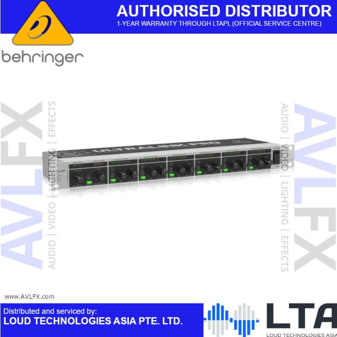 Behringer ULTRALINK PRO MX882 V2 8-Channel Splitter/Mixer, Audio, Other ...