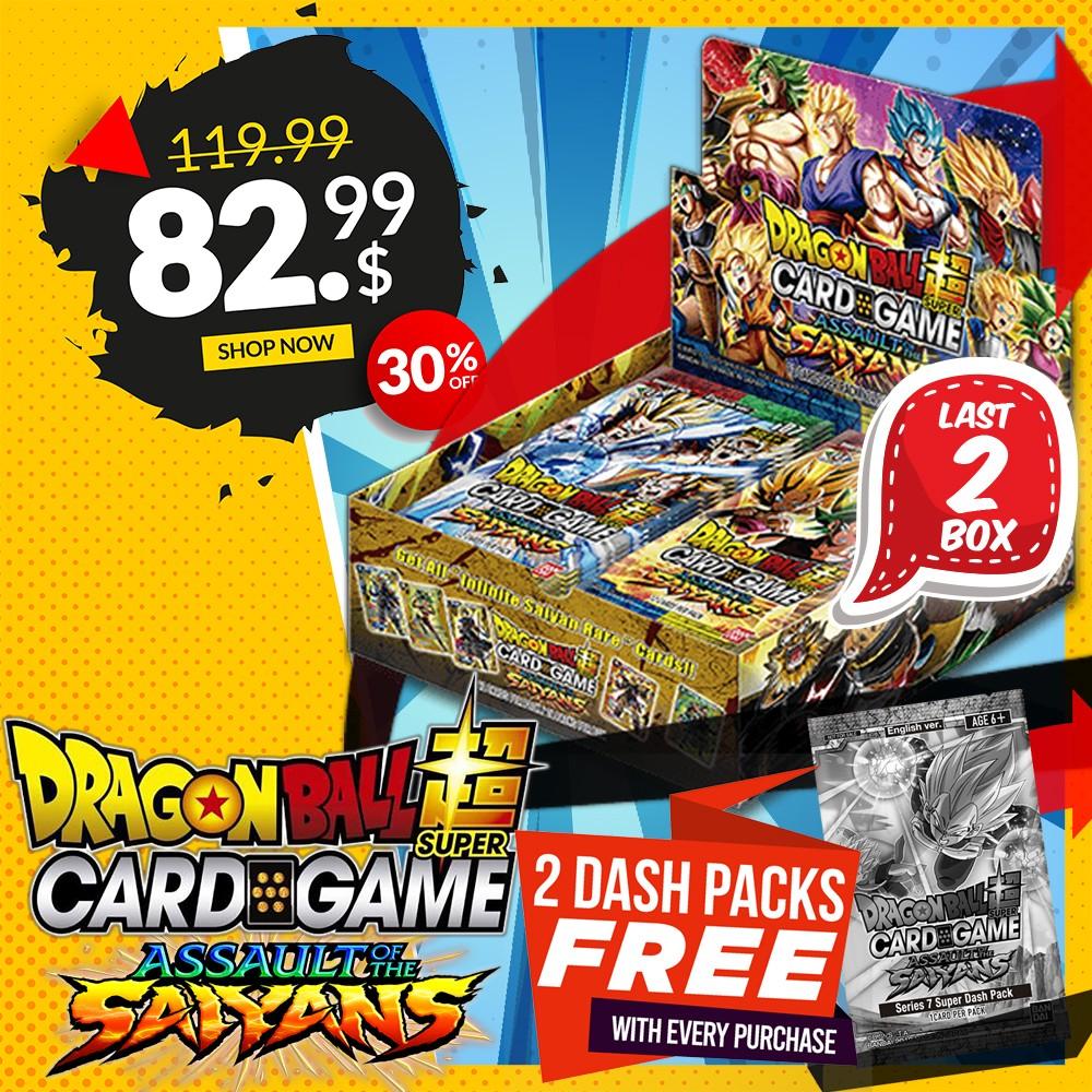 DBS Card Game Assault Of Saiyans Booster Box With Dash Packs Hobbies dbs-card-game-assault-of-saiyans-booster-box-with-dash-packs-hobbies