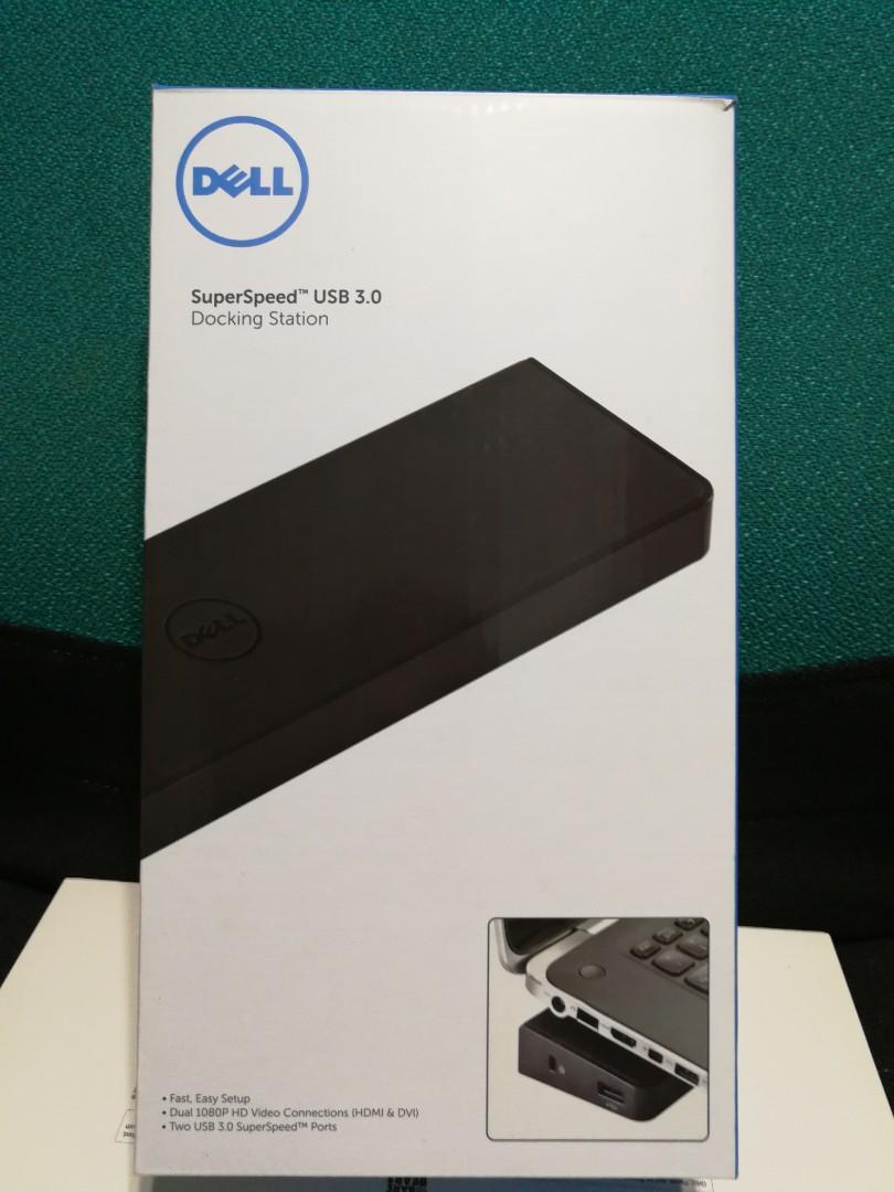 Dell SuperSpeed USB 3.0 Docking Station (D3000), Computers & Tech ...