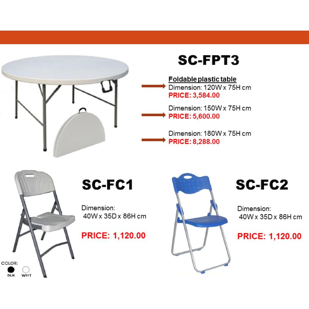 foldable plastic chair and table - office furniture - pantry table ...