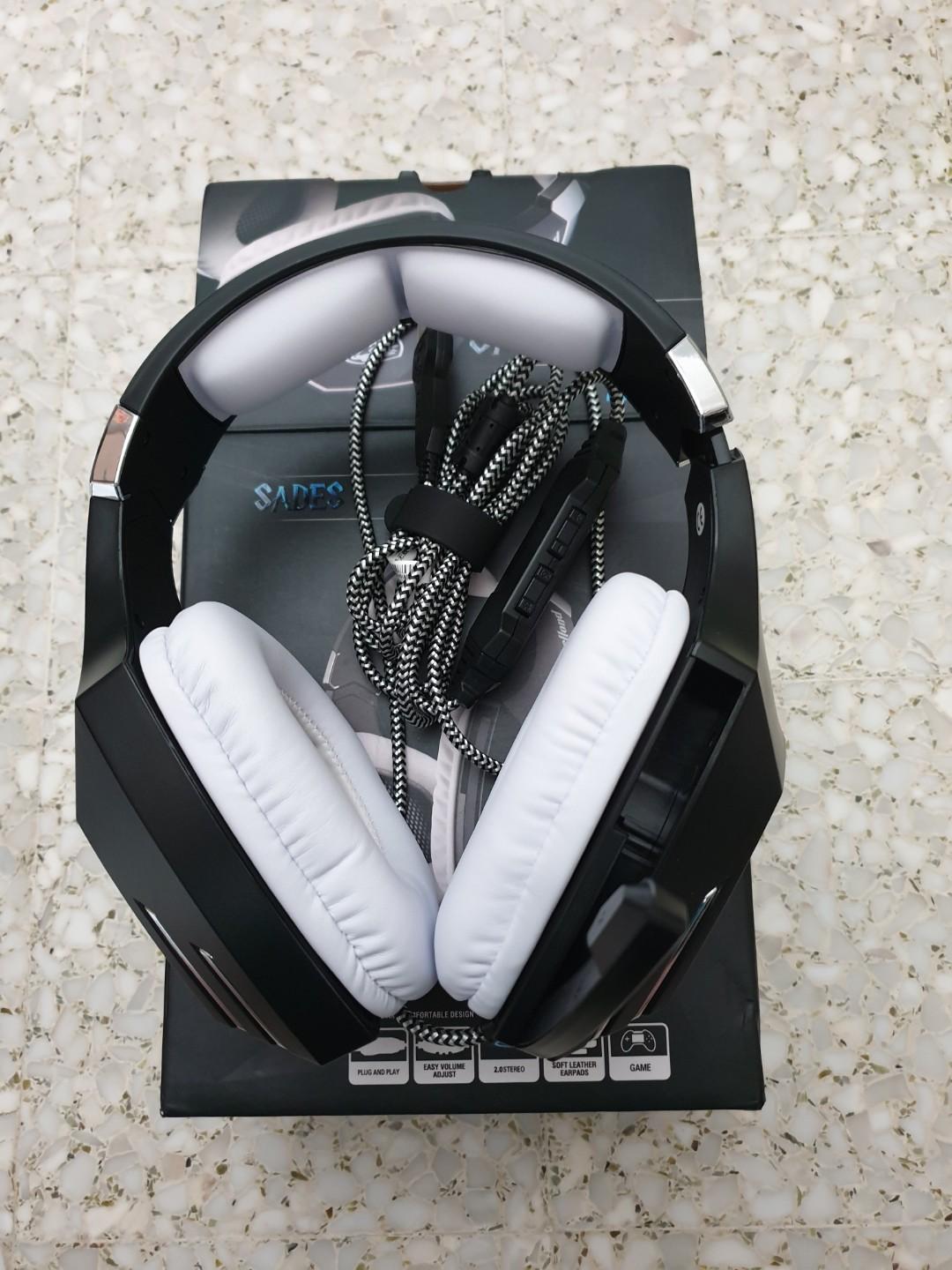 Free Delivery(JG47) USB Gaming Headset-SADES A60/OMG Computer Over Ear ...