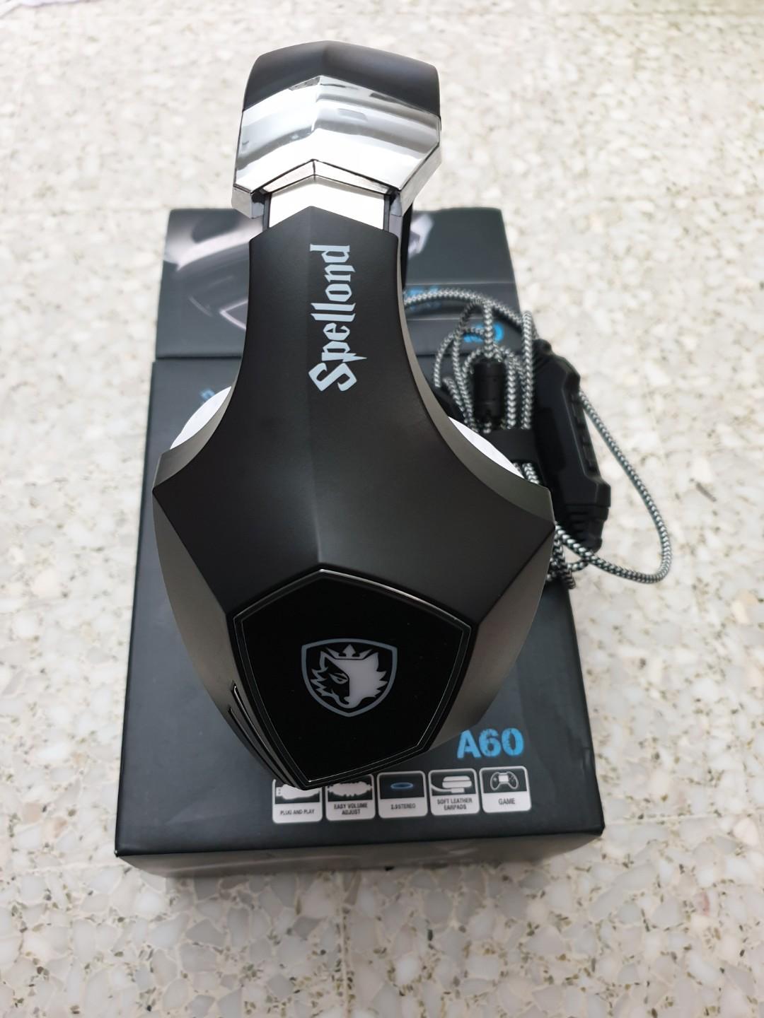 Free Delivery(JG47) USB Gaming Headset-SADES A60/OMG Computer Over Ear ...