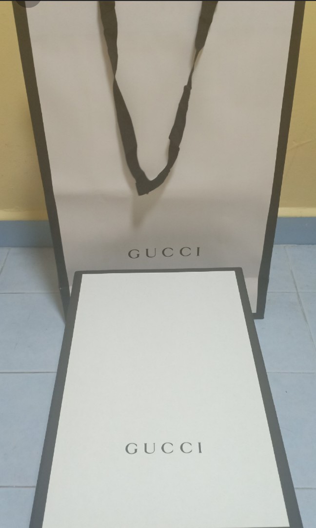 Gucci Box & paper bag, Luxury, Bags & Wallets on Carousell