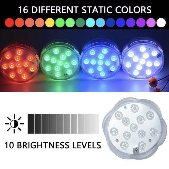 Submersible Led Lights With Remote Shower Lights Waterproof, 55% OFF