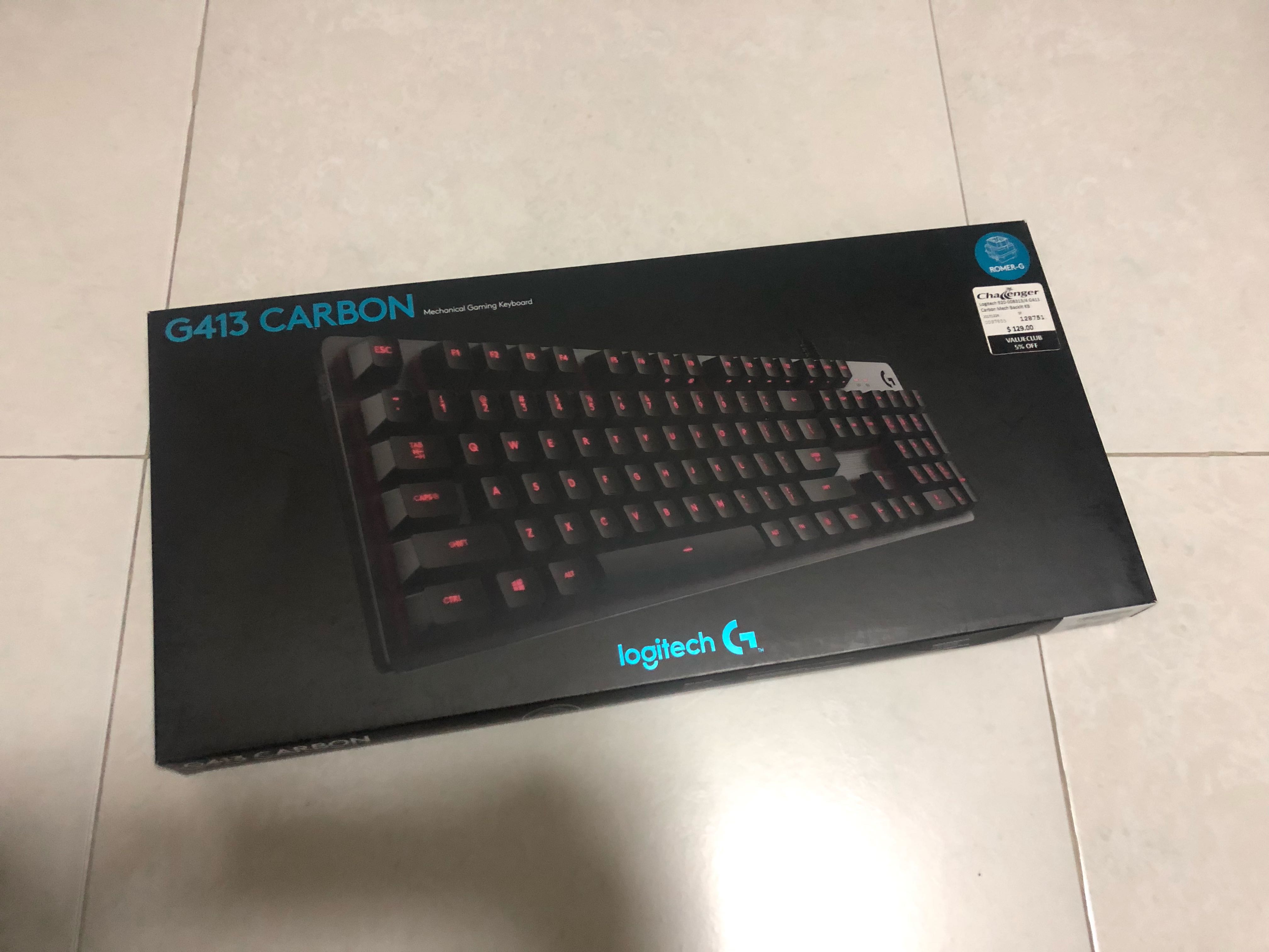 Logitech Gaming Keyboard G413 Carbon, Computers & Tech, Parts ...