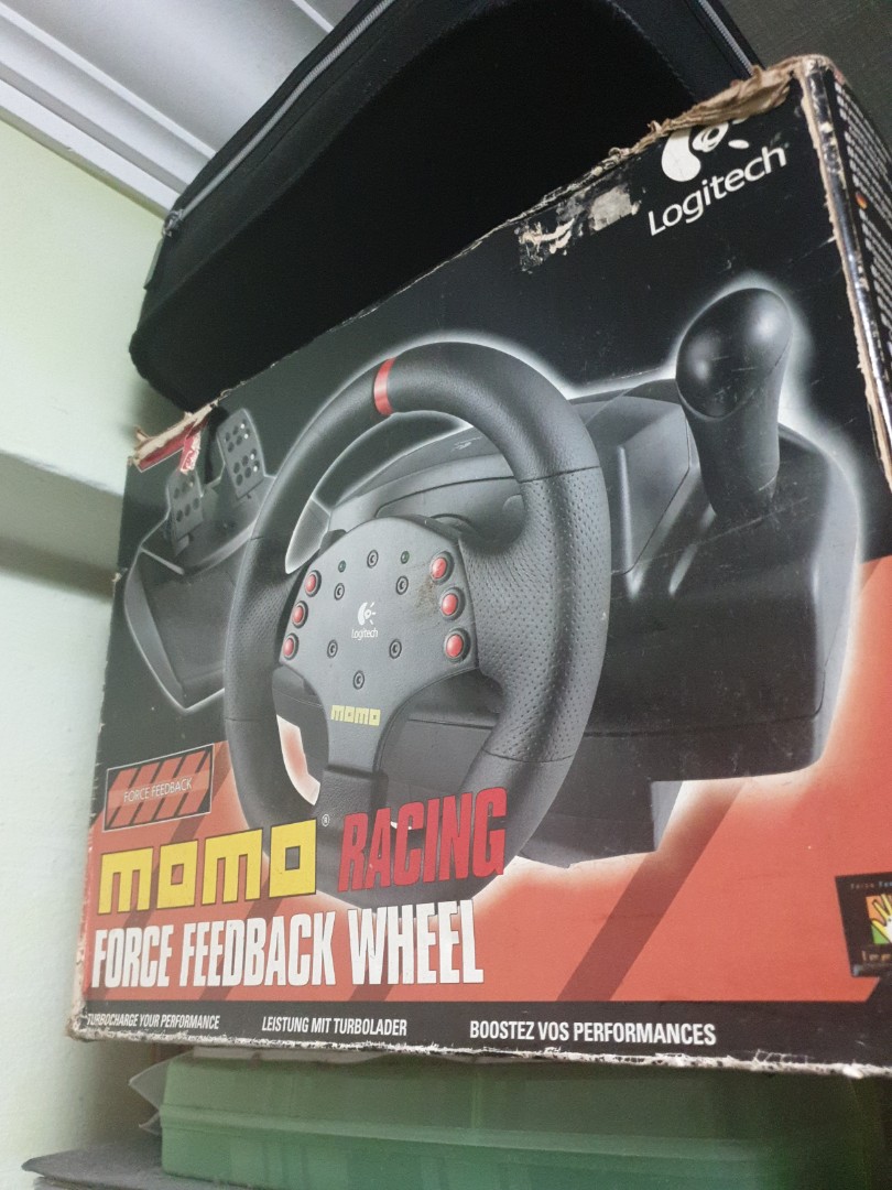 Logitech MOMO Racing Force Feedback Wheel, Video Gaming, Video Game ...