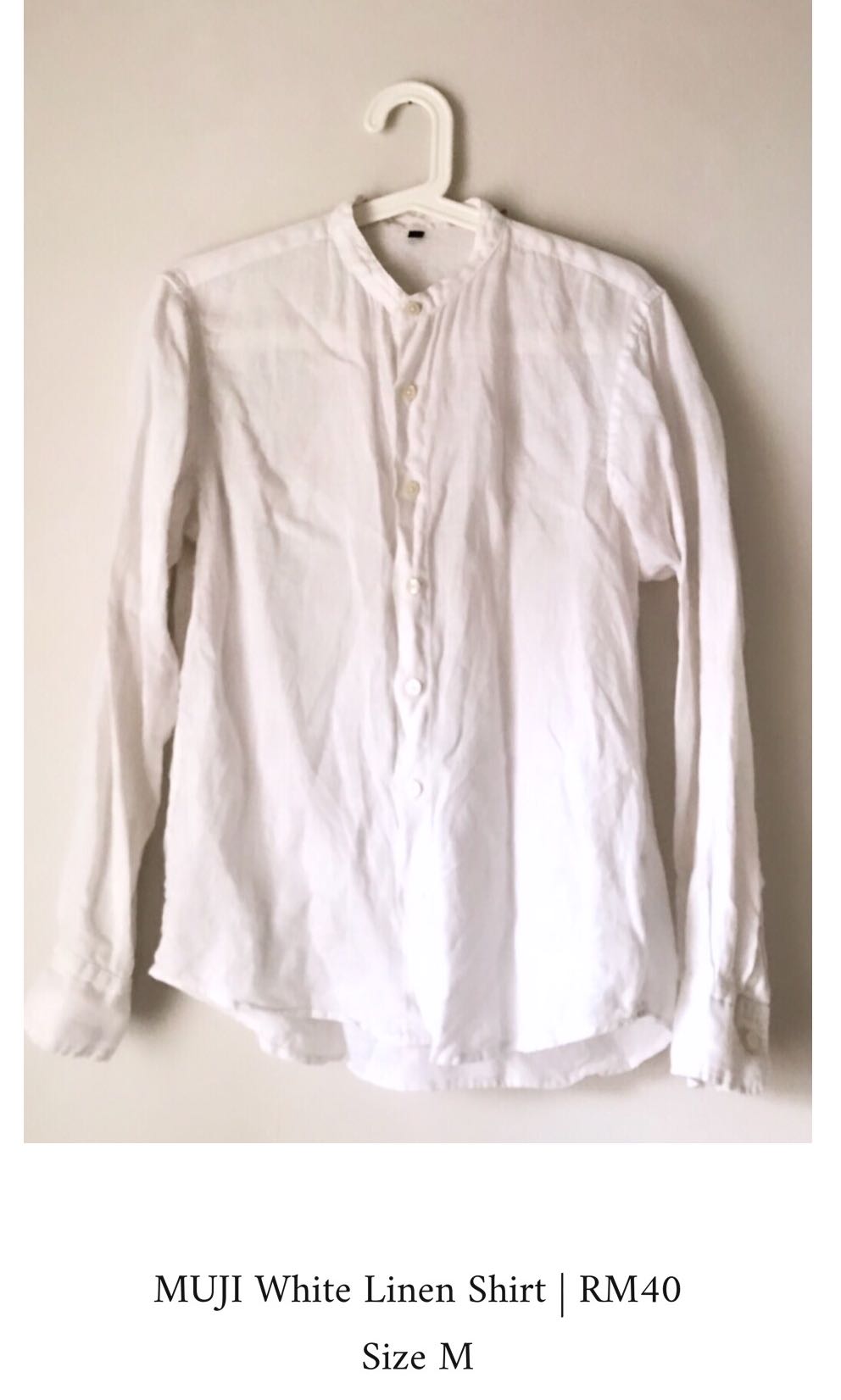 Muji Linen Shirt, Women's Fashion, Tops, Shirts on Carousell