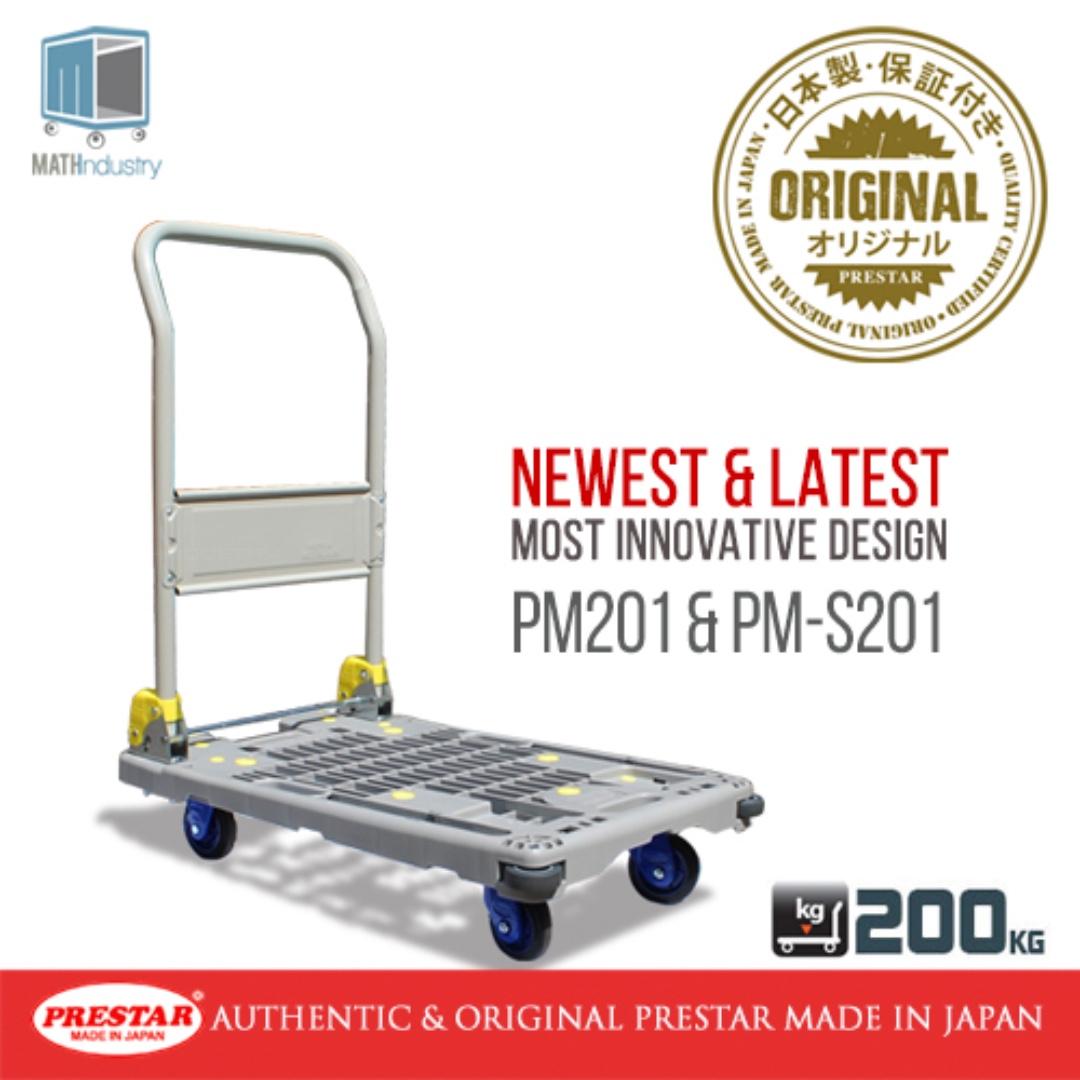 NEW DESIGN 200kg Folding Handle Trolley Plastic Base Hand truck PRESTAR ...