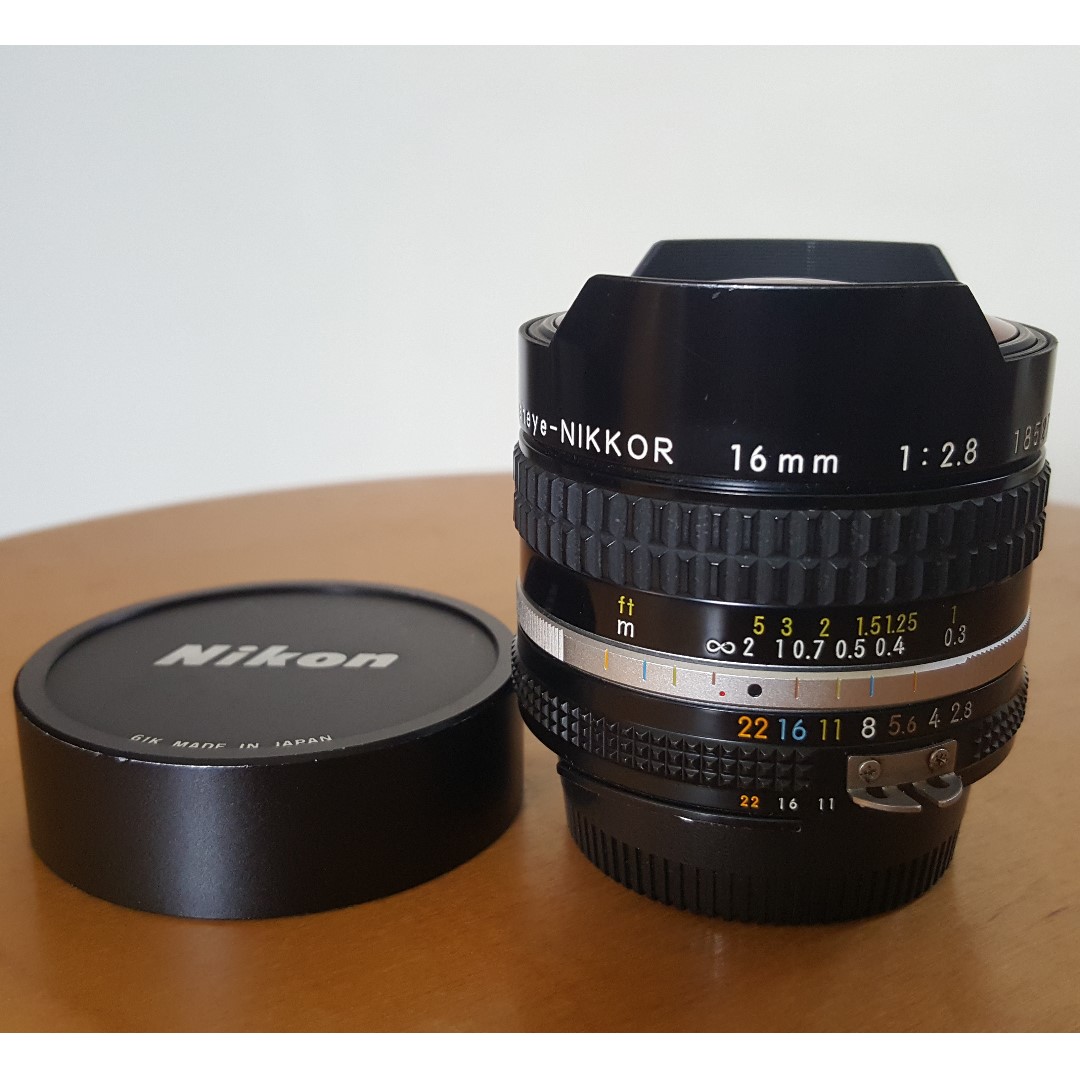 Nikon Lens 16mm Fish Eye AIS, Photography, Lens & Kits on Carousell