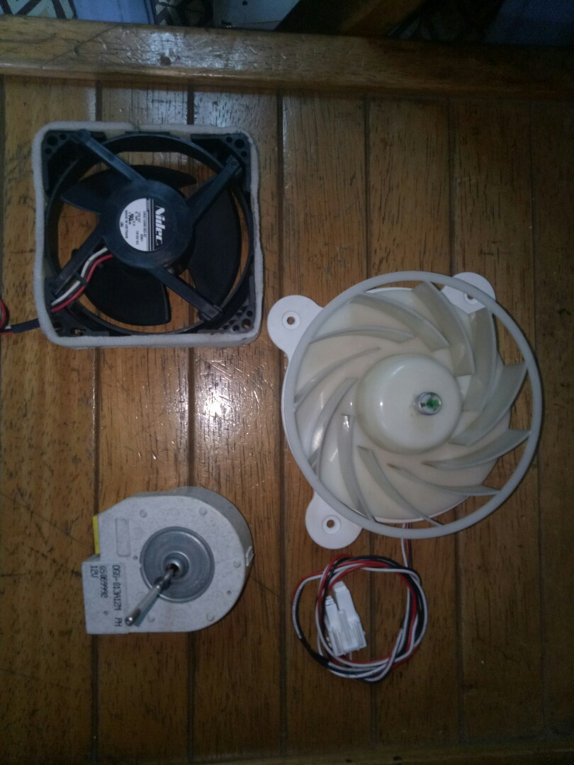 Refrigerator condenser motor cooling system 12 volts inverter, TV ...