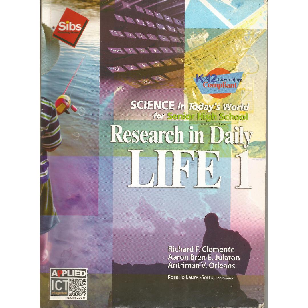Research in Daily Life 1 (Science in Today's World for Senior High ...