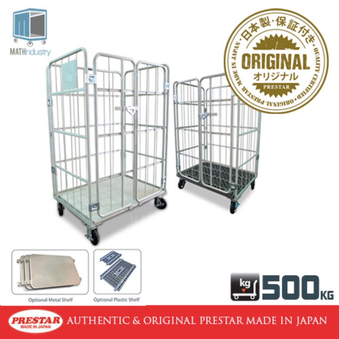 Roll Cage - Roll Container 500kg Two Door Metal OR Plastic Base PRESTAR ...