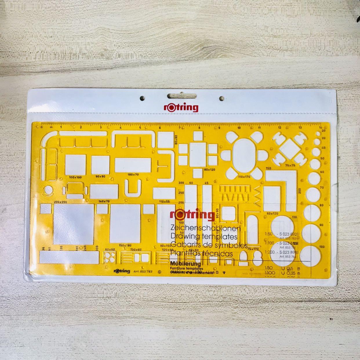 ROTRING- Furniture Templates #2,5,6 na lang , Hobbies & Toys ...
