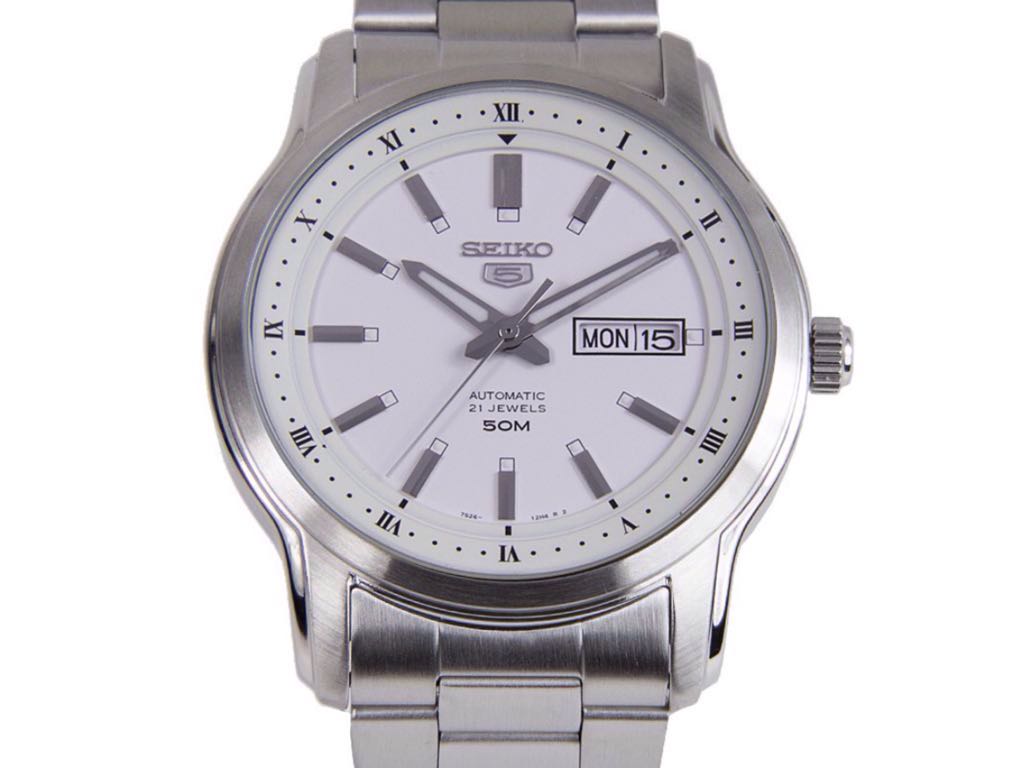 Seiko 5 SNKP09 Automatic Steel Watch Big Face SNKP09K1 Brand New , Men ...