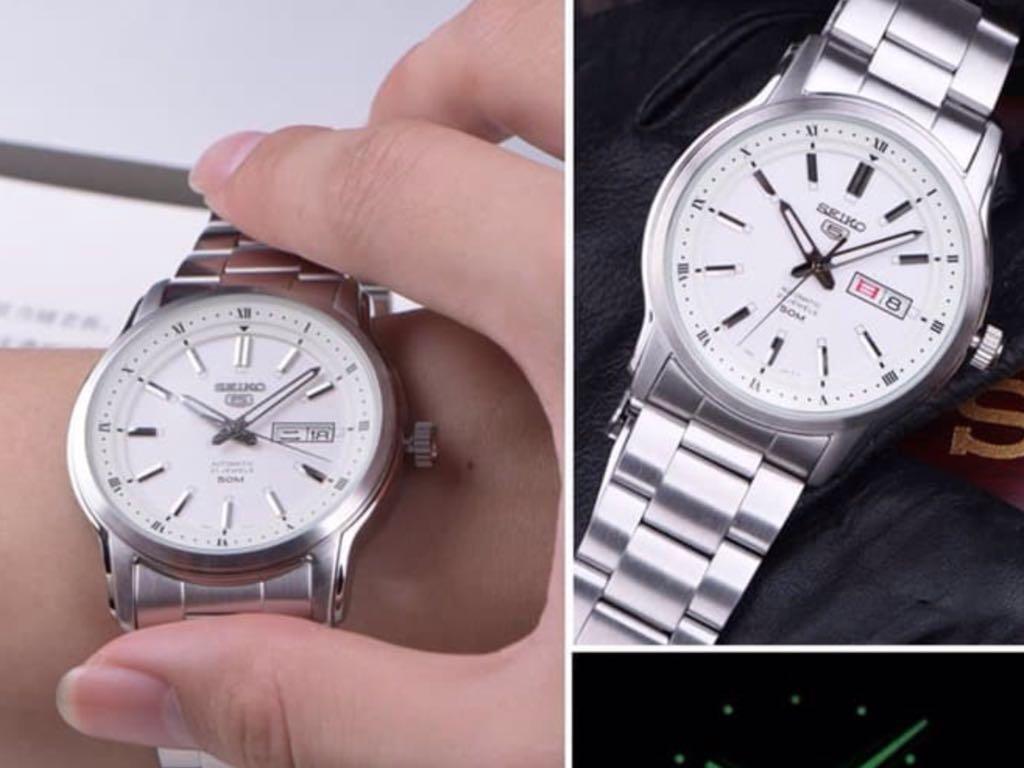 Seiko 5 SNKP09 Automatic Steel Watch Big Face SNKP09K1 Brand New , Men ...