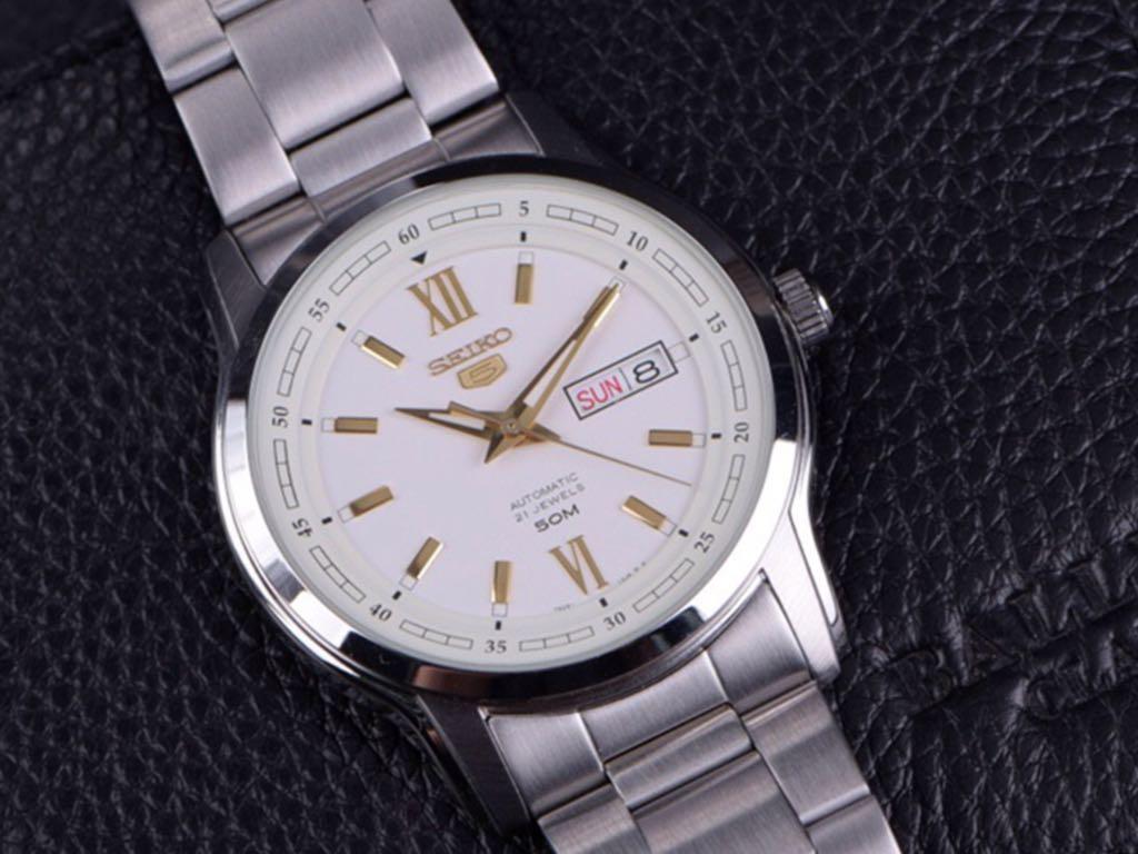 Seiko 5 SNKP15 Automatic Steel Watch Big Face SNKP15K1 Brand New, Men's ...
