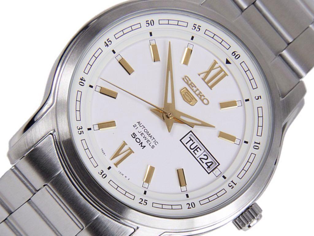 Seiko 5 SNKP15 Automatic Steel Watch Big Face SNKP15K1 Brand New, Men's ...