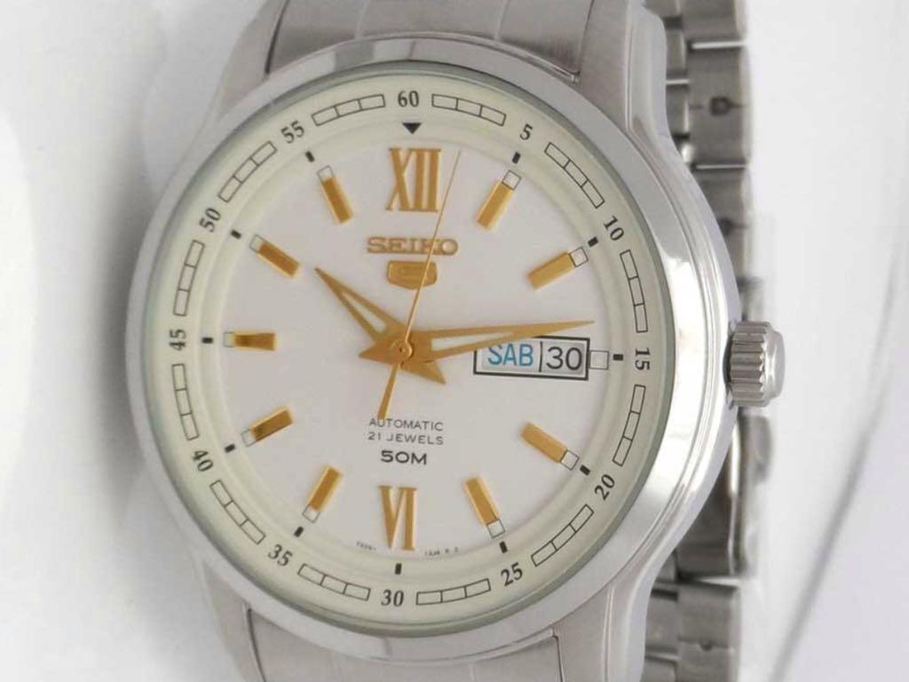 Seiko 5 SNKP15 Automatic Steel Watch Big Face SNKP15K1 Brand New, Men's ...