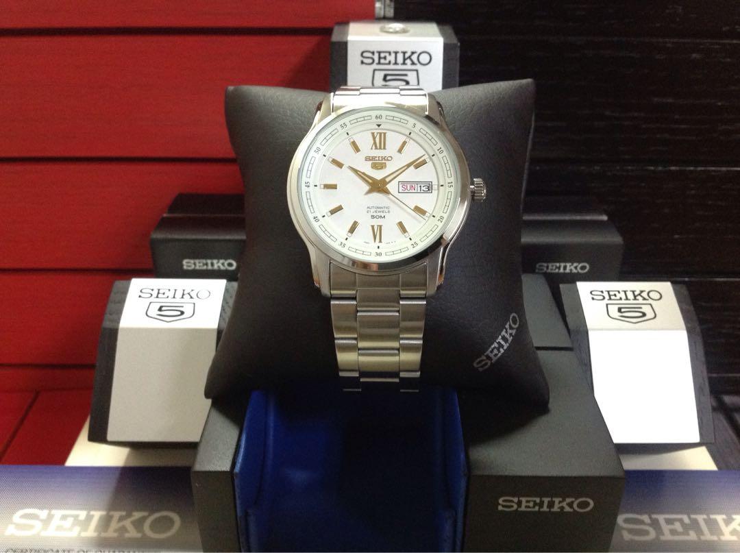 Seiko 5 SNKP15 Automatic Steel Watch Big Face SNKP15K1 Brand New, Men's ...