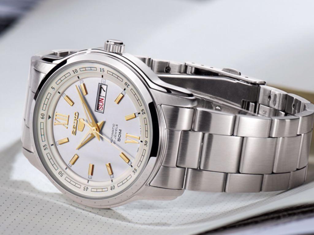 Seiko 5 SNKP15 Automatic Steel Watch Big Face SNKP15K1 Brand New, Men's ...