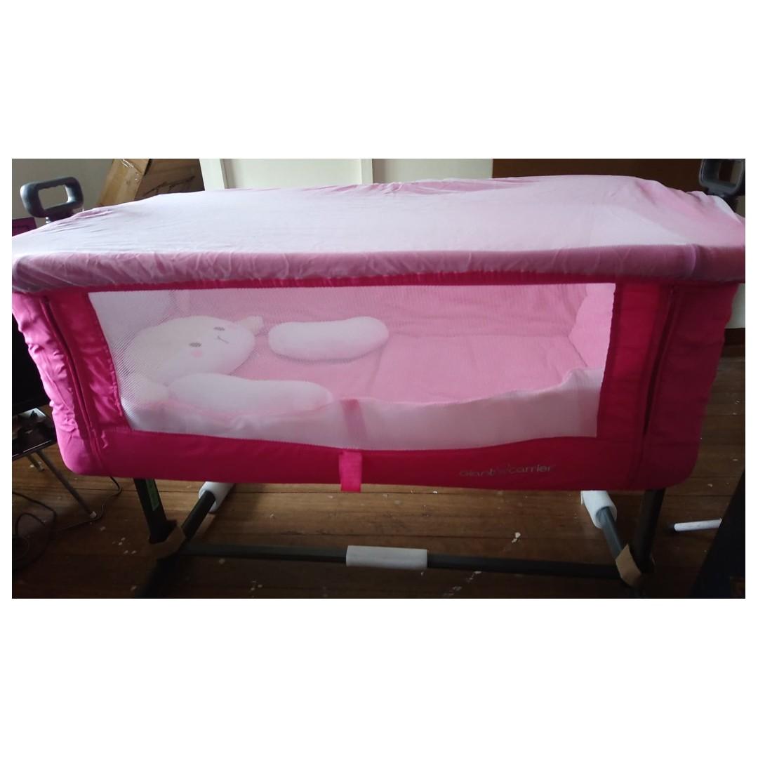 SM Baby Company - Riley Pink Co-sleeper/crib - RUSH, Babies & Kids ...
