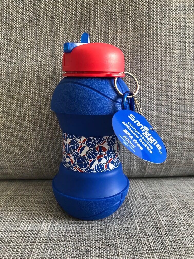 Smiggle Compressible Silicone Bottle (500ml), Babies & Kids, Nursing ...