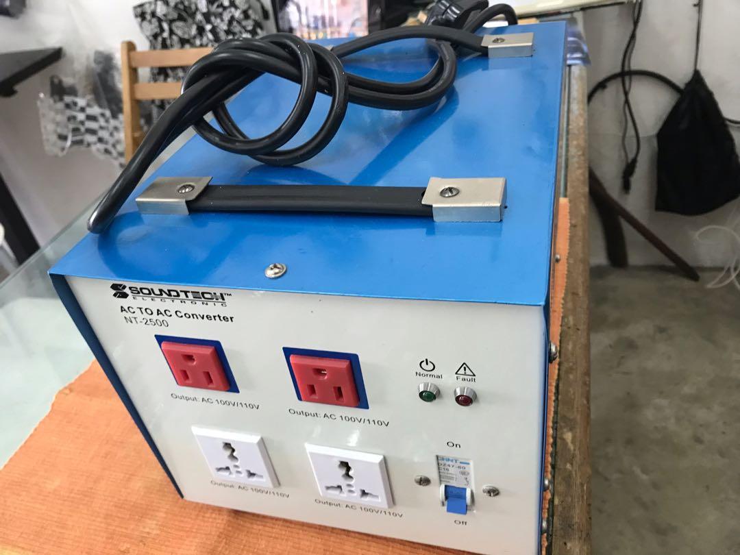 SoundTech Electronic AC to AC Convertor NT-2500, TV & Home Appliances ...