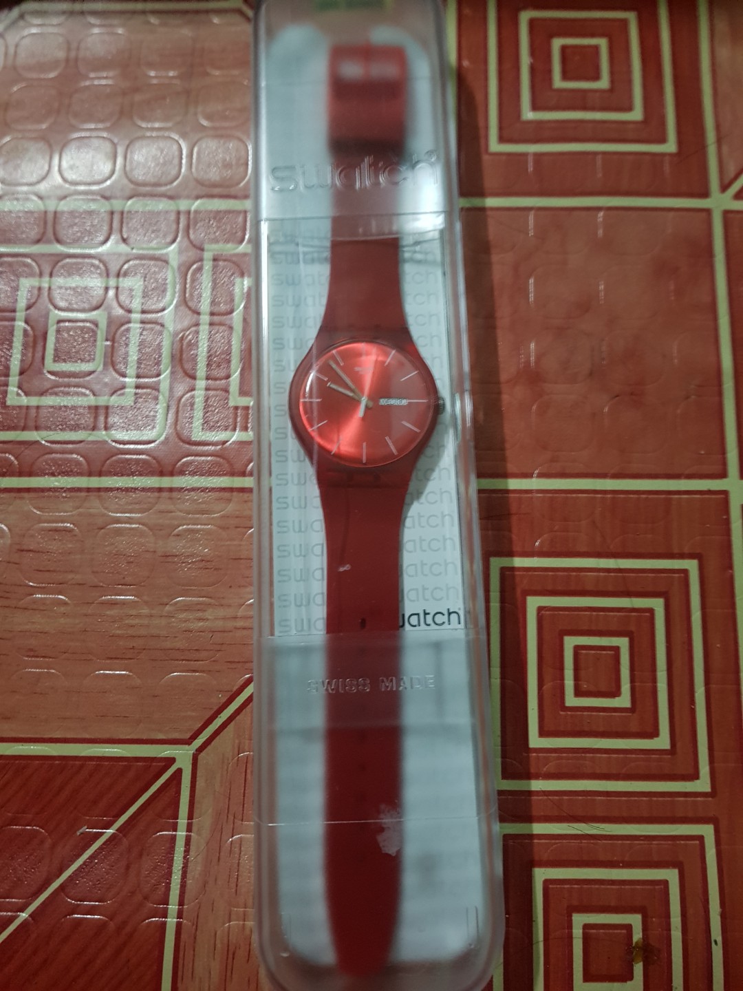 Swatch Red Rebel-New Gent, Men's Fashion, Watches & Accessories ...