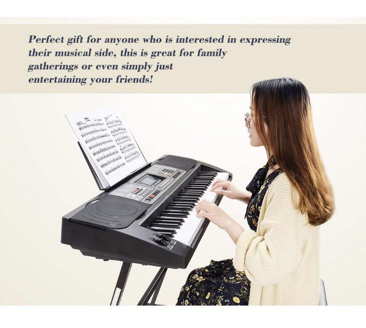 Vangoa MK-816 USB-MIDI(APP) 61 Keys Electric Piano Keyboard with ...
