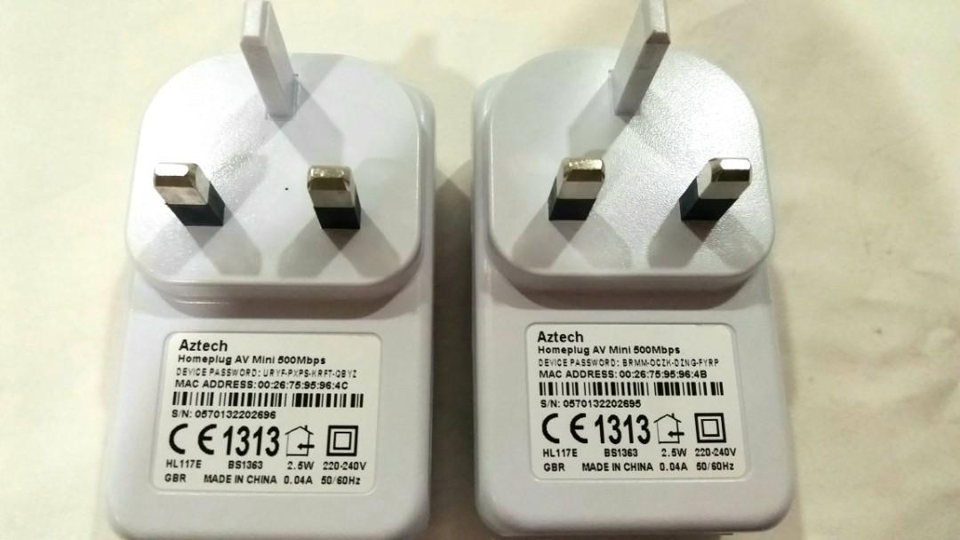 Wifi Extender Aztech Homeplug Av Mini 500mbps Electronics Others On Carousell