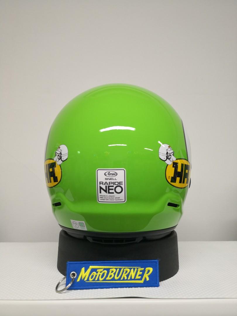 Arai Rapide Neo HA GREEN, Motorcycles, Motorcycle Apparel on Carousell