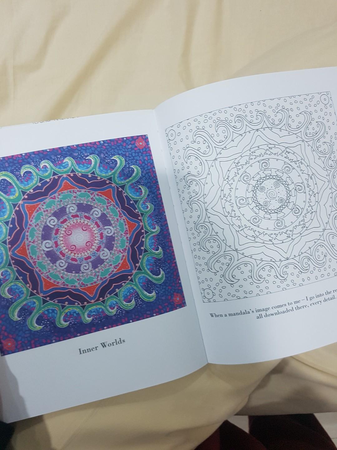 Color Yourself Calm Adult Coloring Book Hardcover, Buku & Alat Tulis ...