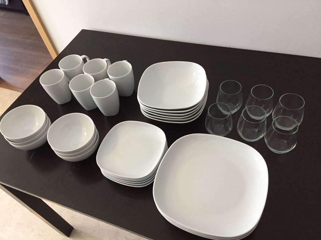 Complete Dinner Set, Furniture & Home Living, Kitchenware & Tableware ...