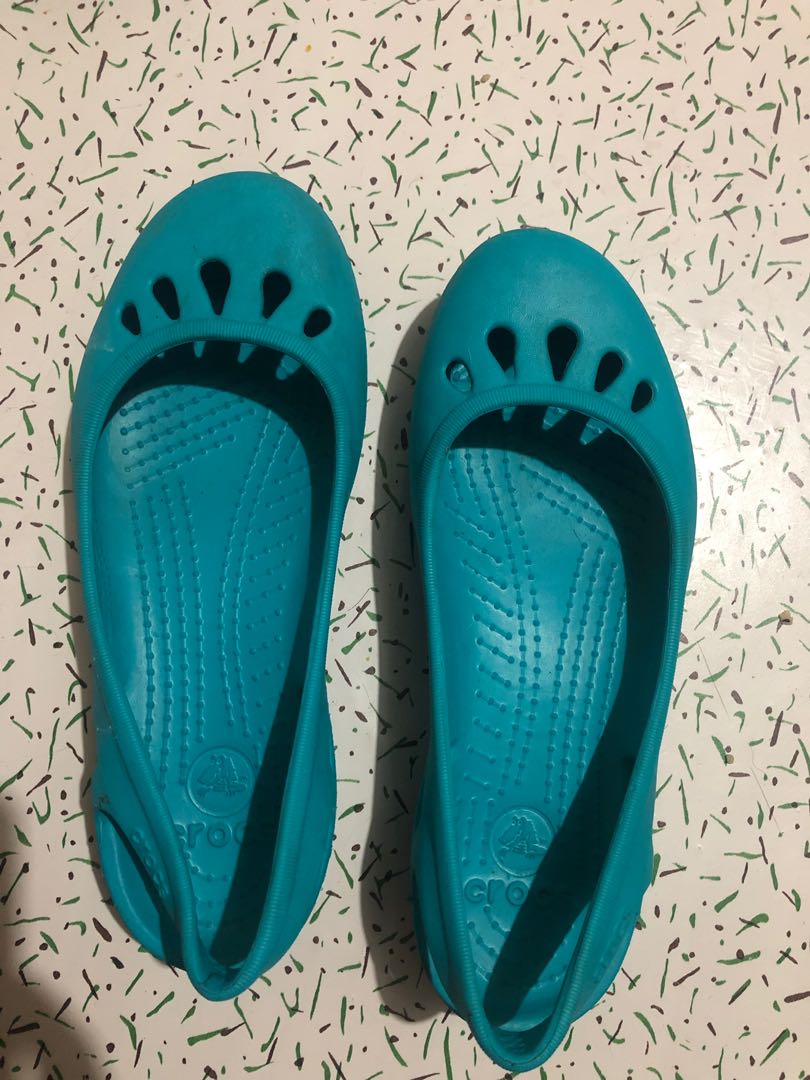 Crocs sling kadee in teal blue, Women's Fashion, Footwear, Sandals on ...