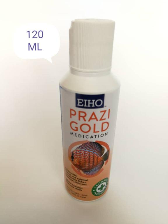 EIHO Prazi Gold Medication for Aquarium 120ml, Pet Supplies, Homes ...