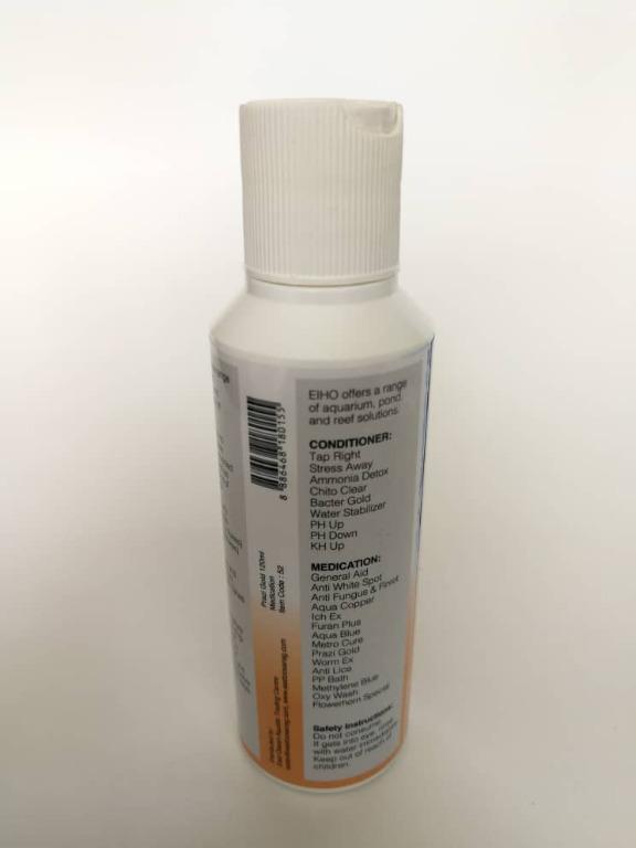 EIHO Prazi Gold Medication for Aquarium 120ml, Pet Supplies, Homes ...