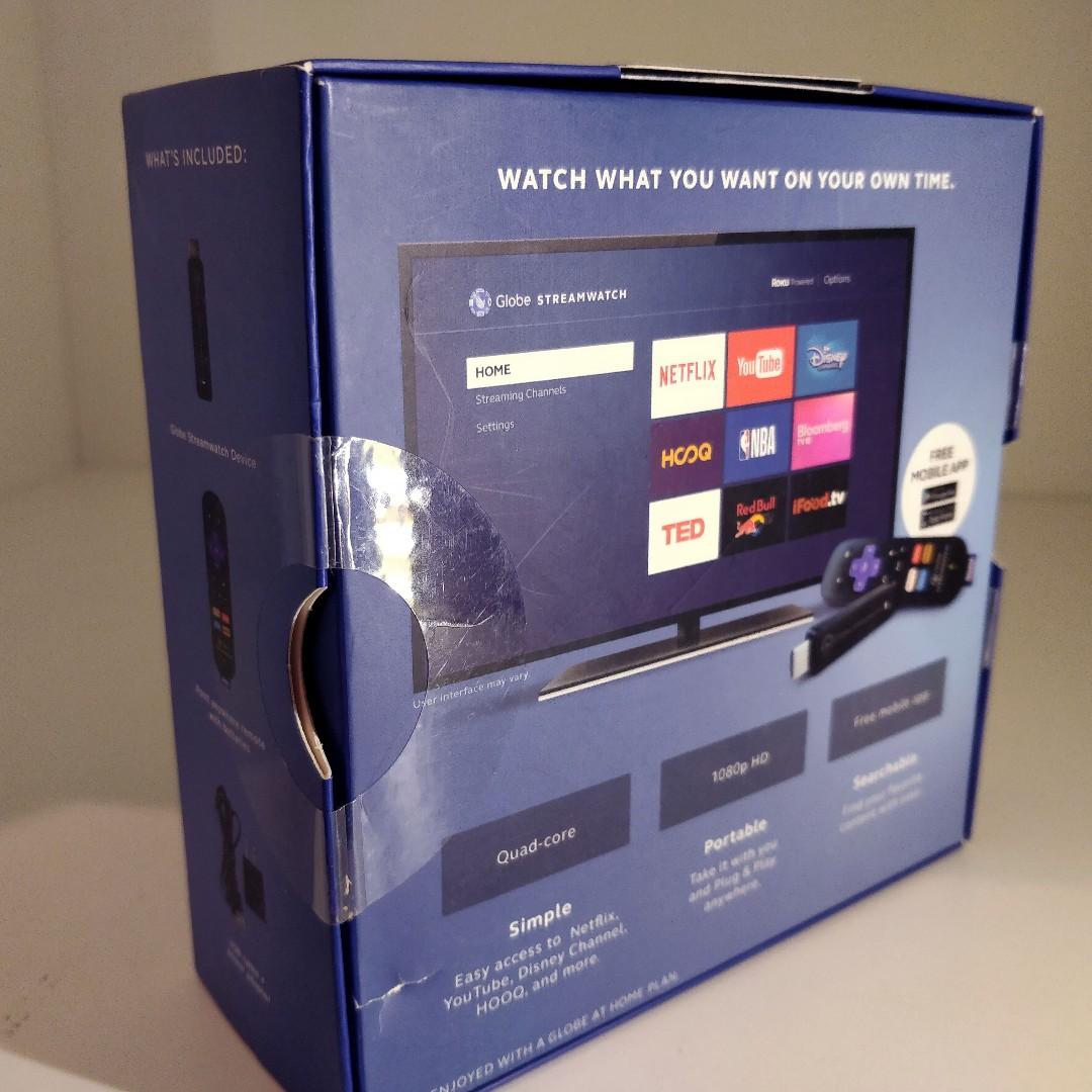 Globe Streamwatch Powered by Roku, TV & Home Appliances, TV ...